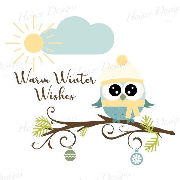Owls Warm Winter Wishes – C&S Glitter Emporium
